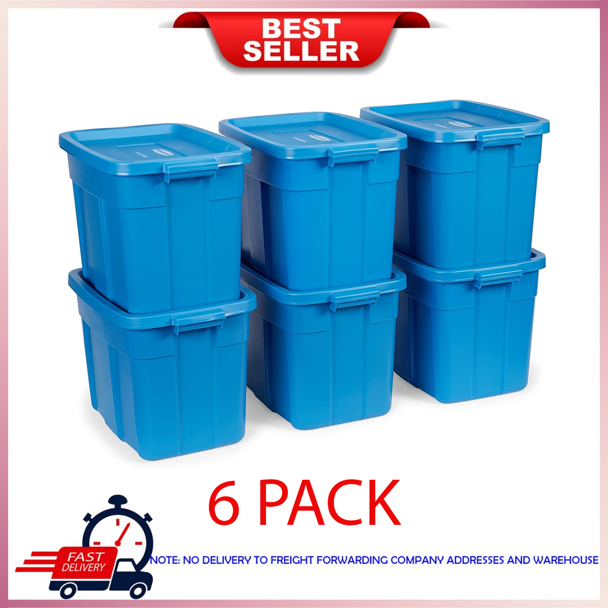 Rubbermaid Storage Tubs Rubbermaid Cleverstore Clear 71 Qt./18 Gal.,
