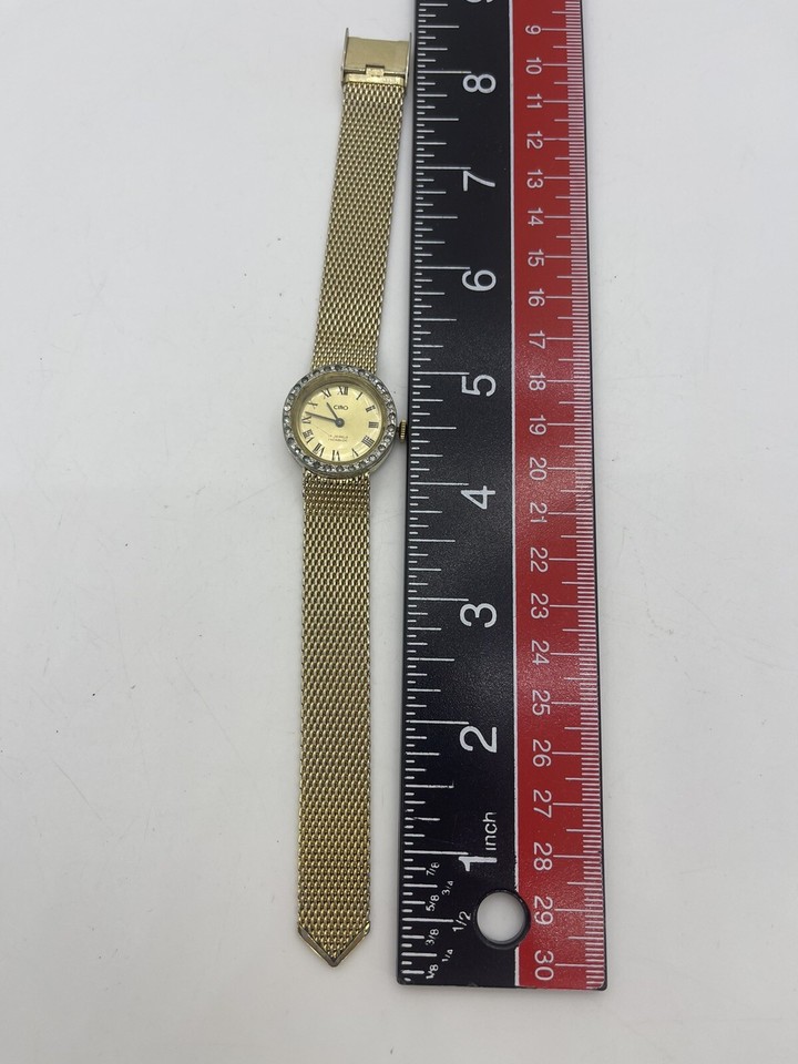Vtg Ciro Incabloc Bejeweled Mechanical Women's Wrist Watch 10K Rolled ...