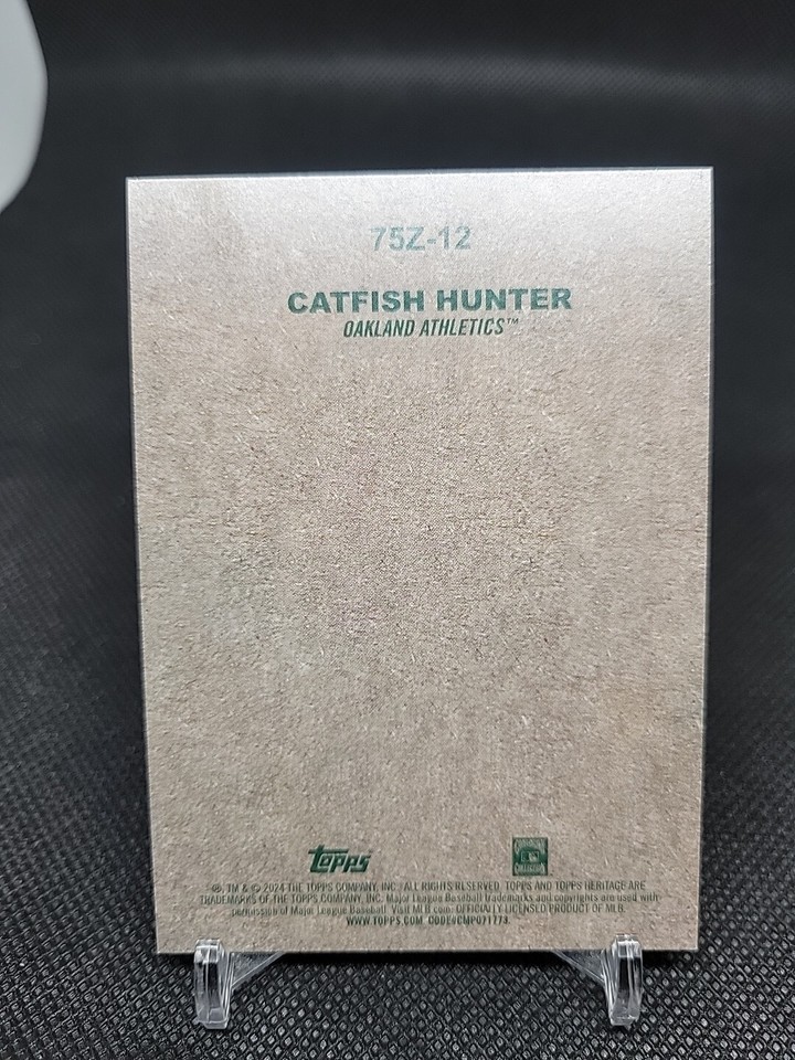 CATFISH HUNTER CATFISH RETRO 1975 ZOO'S WHO STICK-ONS 2024 TOPPS ...