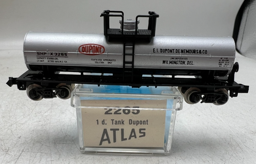 Atlas N Train 2265 Single Dome Tank Car Dupont Chemical SHPX 3265 | eBay