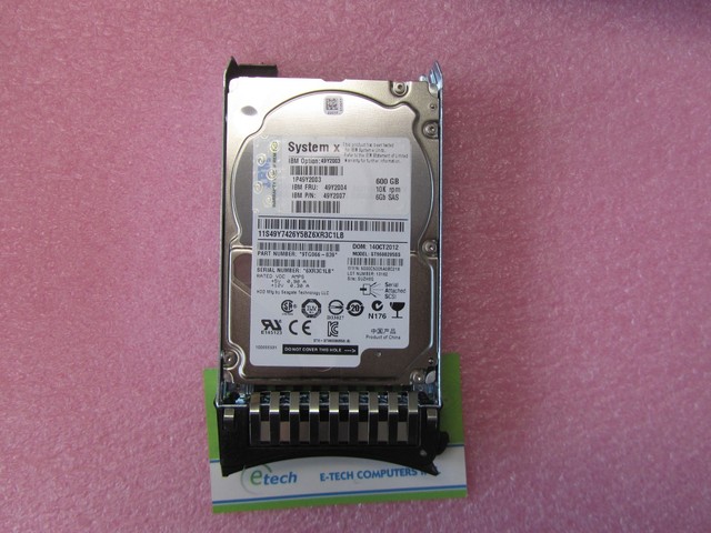 49y2004- IBM 600gb SAS 10k SFF With Caddy for sale online | eBay