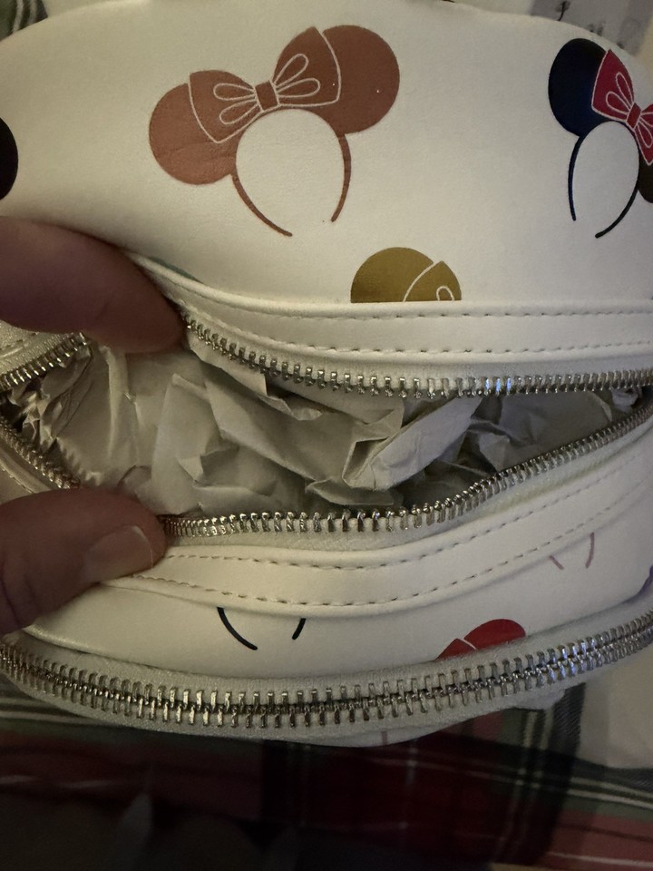 Disney Parks Loungefly Minnie Mouse Ears Holder MINI Backpack Bag Purse ...