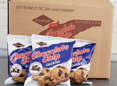 Excelsior Chocolate Chip 50g Cookies (24 Packs) | eBay