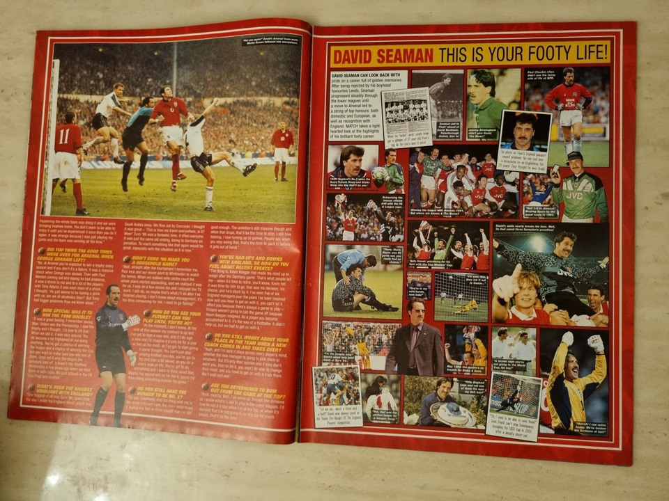 Match Magazine David Seaman / Jimmy Floyd Hasselbank - 28th October ...