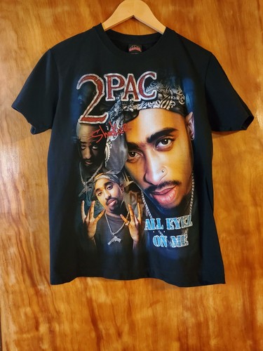 Vintage Y2K 2Pac Tupac Shakur All Eyez On Me Airbrush Rap T-Shirt Size ...