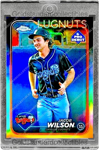 Jacob Wilson RARE ROOKIE REFRACTOR INVESTMENT CARD SSP TOPPS CHROME ROY ...