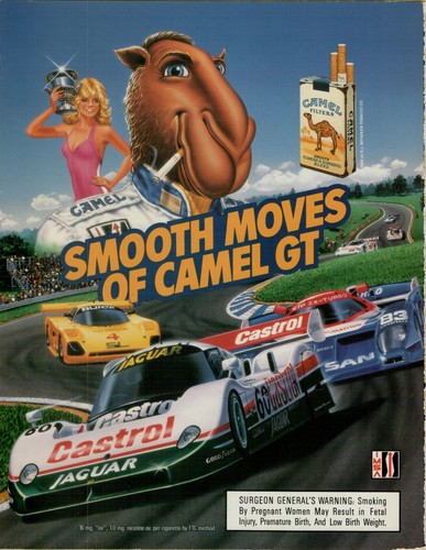 1990 Camel GT Joe Jaguar Nissan Buick IMSA Racing Illustration VINTAGE ...