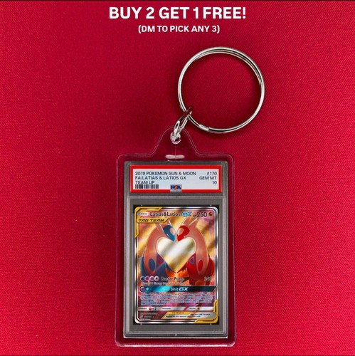 Pokemon Latias and Latios Mini Slab PSA 10 Keychain | eBay