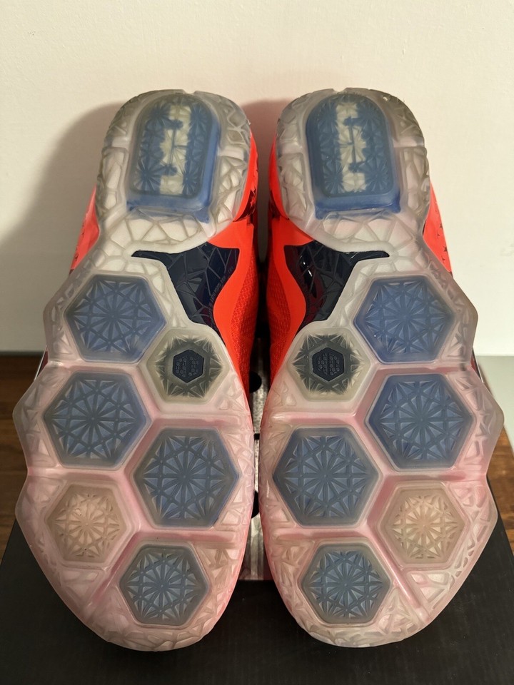 Size 12 - Nike LeBron 12 USA 2015 Ind Day 684593 616 With Box Great ...