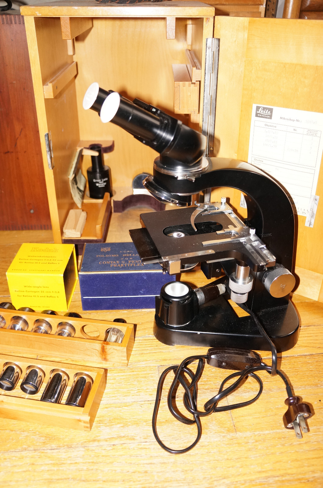 Ernst Leitz Wetzlar Germany Ortholux Binocular Microscope-NO Ship ...