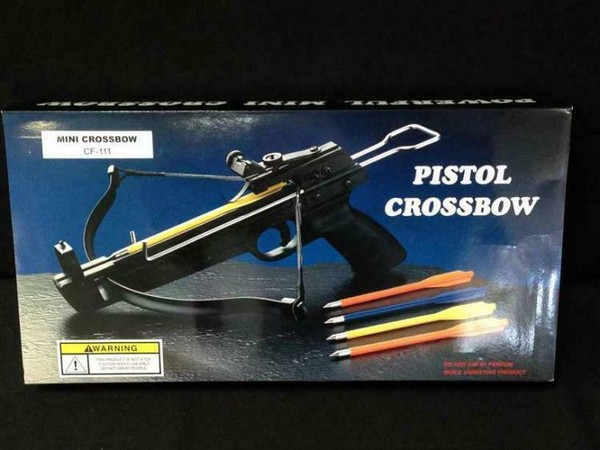 50 LB Mini Crossbow/pistol Hand Held Gun Archery Hunting Cross Bow W/ 5 ...