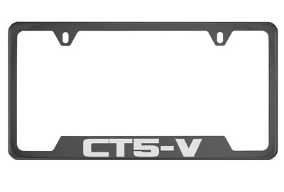 Black Chrome License Plate Frame For Cadillac CT5-V | eBay