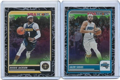 2023-24 NBA Haunted Hoops #54Reggie Jackson #110 Jalen Suggs Spider ...