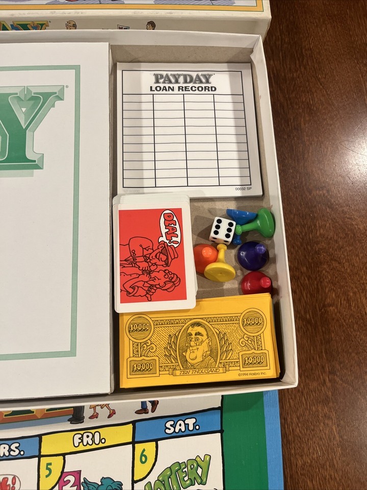 Vintage 1994 Parker Brothers Payday Board Game in Box | eBay