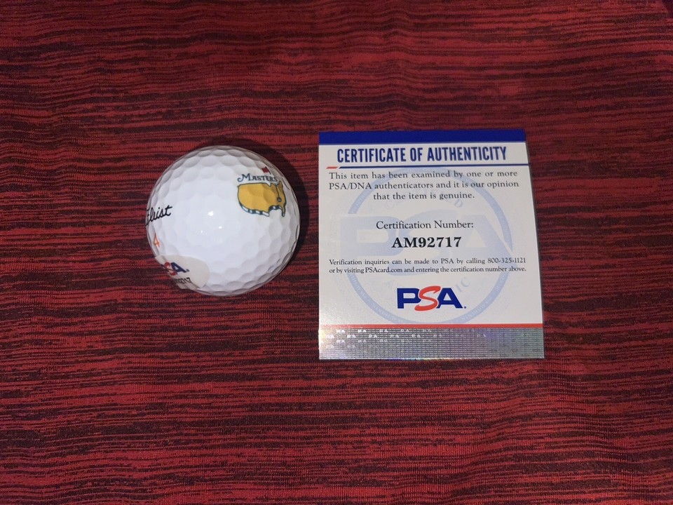 Dustin Johnson Signed Titleist Masters Golf Ball 2020 Masters Champion ...