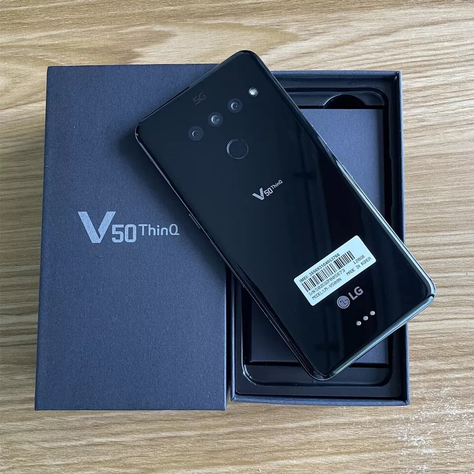 LG V50 ThinQ - 128 GB - Black (Unlocked) (Single SIM) for sale online ...