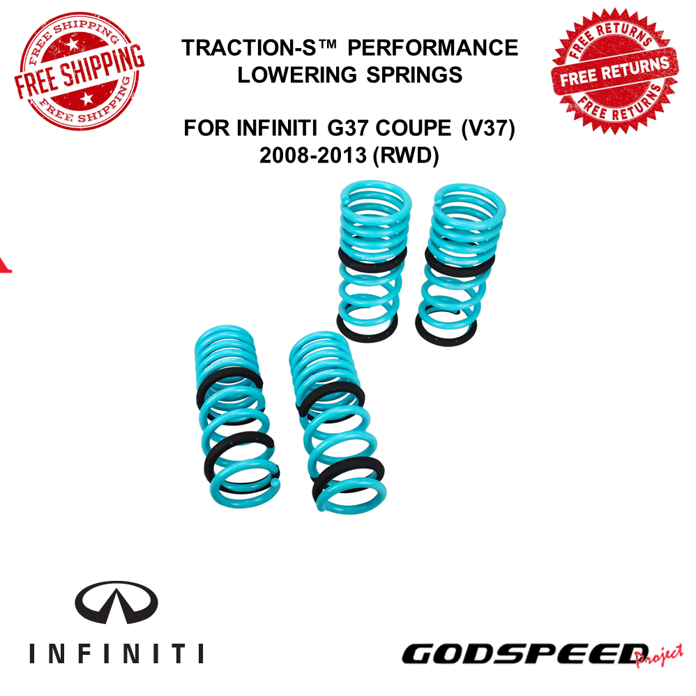 Godspeed Traction-S Performance Lowering Spring For 08-13 Infiniti G37 ...
