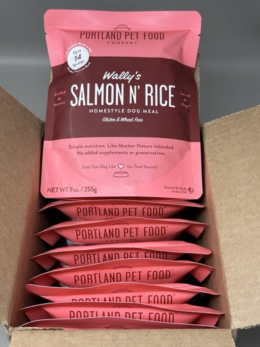 Portland Pet Food Company Wally's Salmon N' Rice Fresh Dog Food Pouches ...