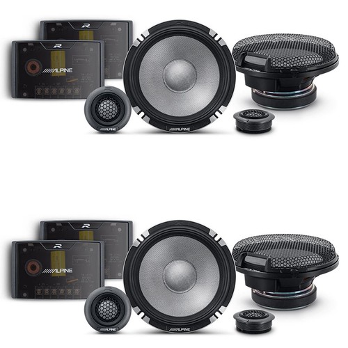 Alpine R2 Bundle - 2 Pairs R2-S652 6.5" R-Series Pro 2-Way Component ...