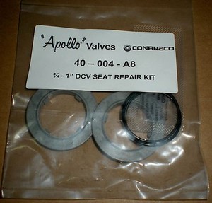 APOLLO CONBRACO 3/4"-1" DCV DC40 DOUBLE CHECK VALVE SEAT REPAIR KIT 40 ...