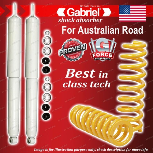 Rear Gabriel Ultra LT Shocks + Raised King Coil Springs for Toyota RAV ...