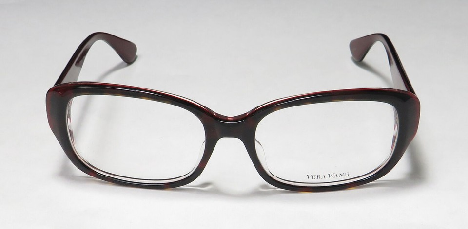 NEW VERA WANG VE04 EYEGLASSES PLASTIC TO WOMENS TORTOISE FULL-RIM 54-17 ...