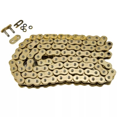 Gold 520 O-Ring Drive Chain 120 Links With Connecting Master Link for ...