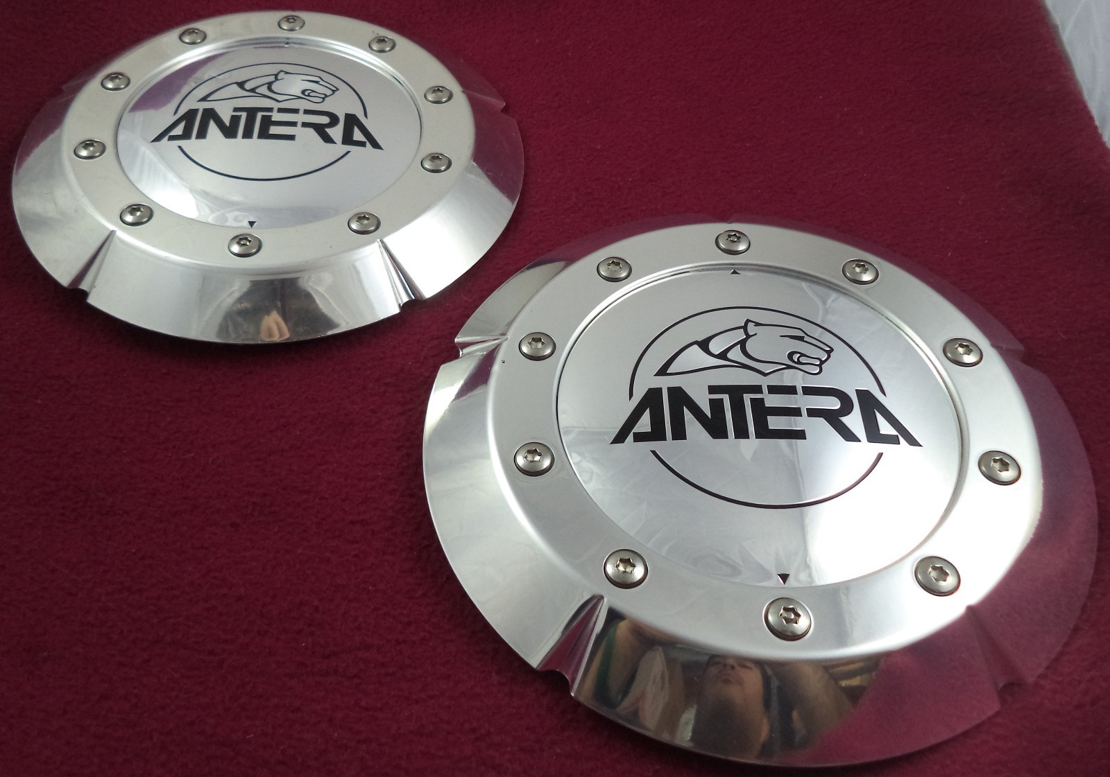 Antera Wheels Chrome Custom Wheel Center Caps Set of 2 # 191 323 001 | eBay