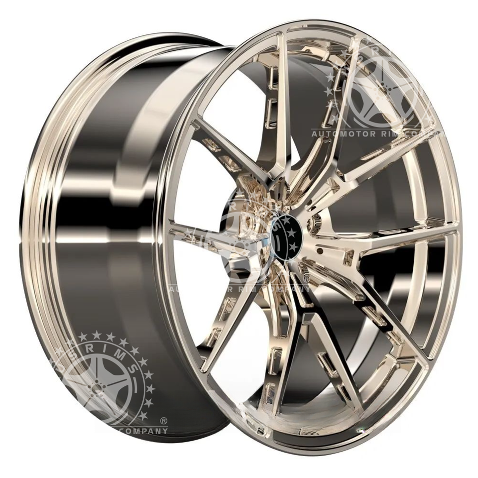 1PC CUSTOM 19" FORGED FROZEN GOLD WHEELS RIMS FITS 2015-2021 BMW F87 M2 ...