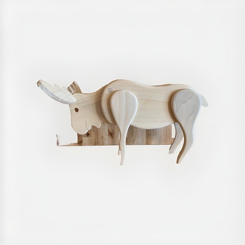 Wood Moose Candy Dispenser that Poops Candy. | eBay