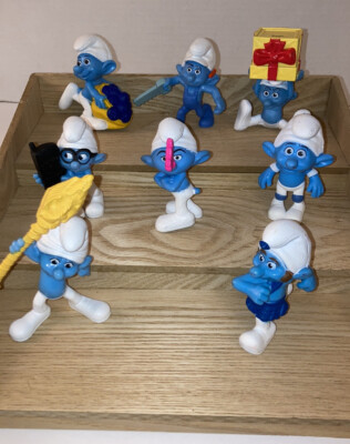 smurfs figures Lot 2011 Made for Mcdonalds Grumpy Gutsy Panicky | eBay