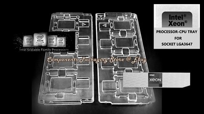 Intel Xeon Platinum 2nd Gen CPU Tray fit LGA3647 Processor - Lot of 2 5 ...
