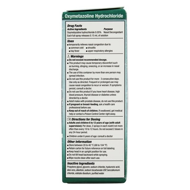 NeilMed SinuFrin Plus Nasal Gel Spray Decongestant No Drip 0.5 fl oz ...