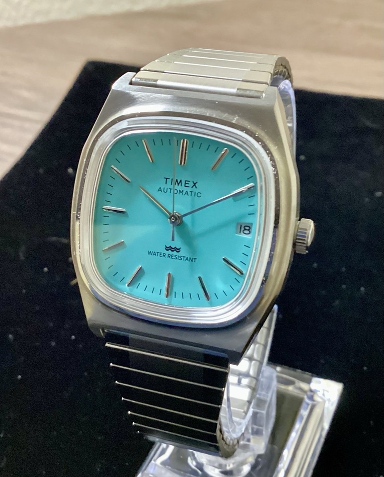 Timex Men's 1983 E Line Reissue 'TV Dial' Watch | Lt Blue | Complete ...