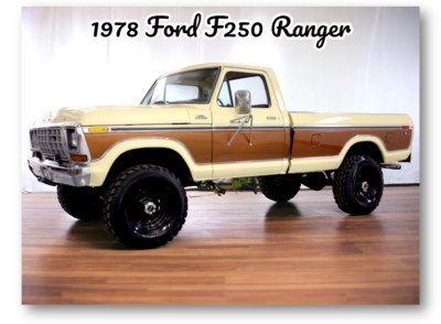 1978 Ford F250 Ranger Retro Refrigerator Locker Tool Box Fridge Magnet ...