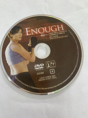Enough (DVD, 2002) Dvd Only (b9) 9317731015670 | eBay