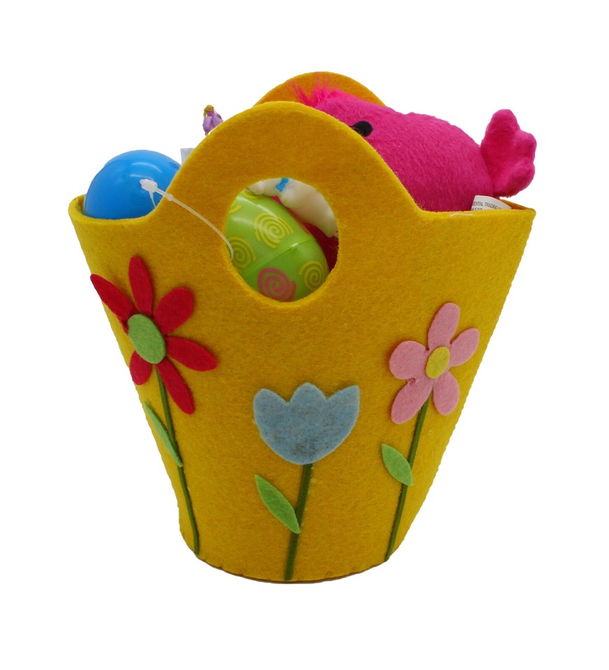 Felt Easter Basket with Fillers and Easter Grass (EAS103) | eBay