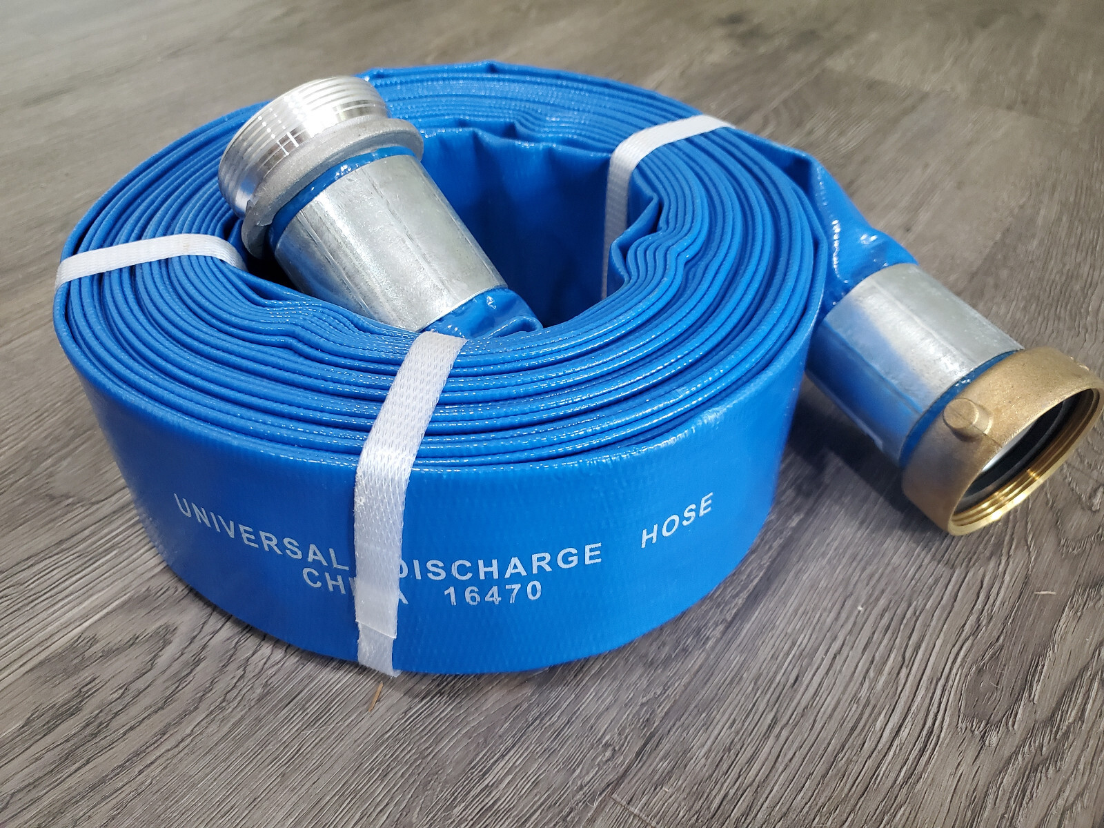 2-Inch Diameter 50-Foot Long Lay Flat Discharge Hose, Blue Apache ...