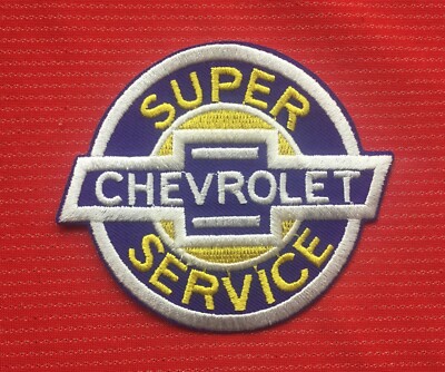 Chevrolet Super Service Chevy American V8 muscle car badge iron sew on ...