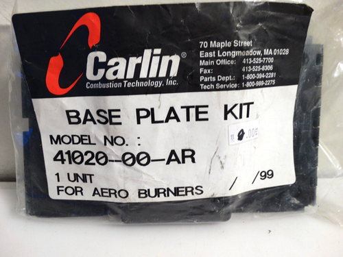 CARLIN 41020-00-AR BASE PLATE KIT FOR AERO BURNERS | eBay
