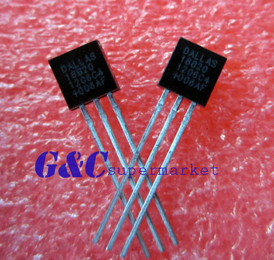 IC DS18B20 TO-92 DALLAS Thermometer Temperature Sensor NEW GOOD QUALITY ...