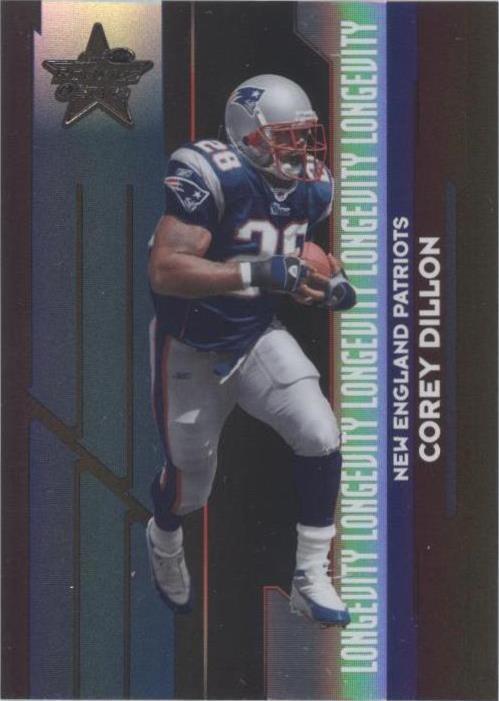 2006 Leaf Rookies & Stars - Corey Dillon #64 Longevity Parallel Black ...