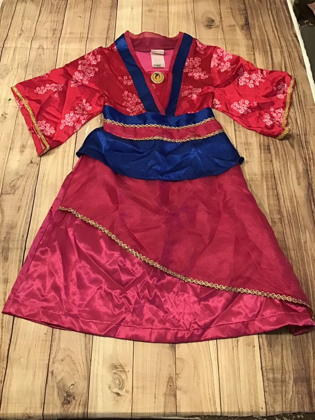 Vintage Disney Shopping Mulan Dress Up Size Medium 7/8 - Gem