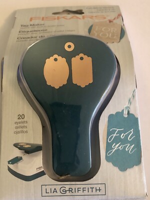 FISKARS LIA GRIFFITH Tag Maker Punch w/ Built-in Eyelet Setter 20 ...