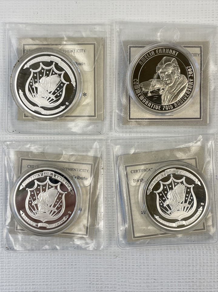 The American Mint National Symbols Coin With COA Lot Of 4 Liberty ...