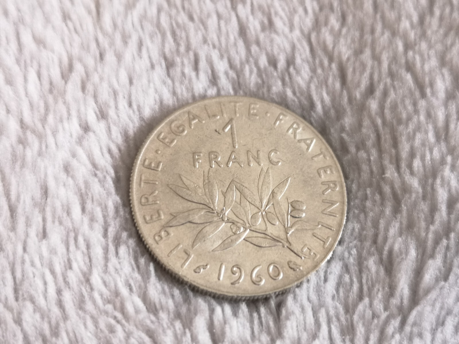 1 FRENCH FRANC Coin Vintage Circulated Rare 1960 EXCELLENT CONDITION ...