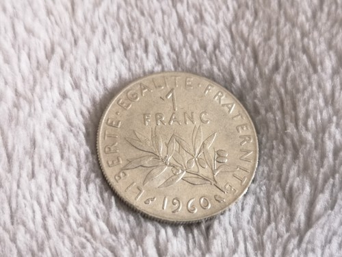 1 FRENCH FRANC Coin Vintage Circulated Rare 1960 EXCELLENT CONDITION ...