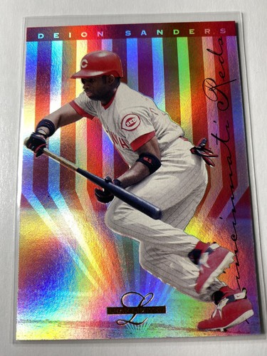 1995 Leaf Limited Deion Sanders Prism Foil Baseball Card! Cincinnati ...
