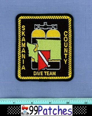 SKAMANIA COUNTY SAR DIVE TEAM WASHINGTON Police Patch SEARCH & RESCUE SCUBA 8B | eBay