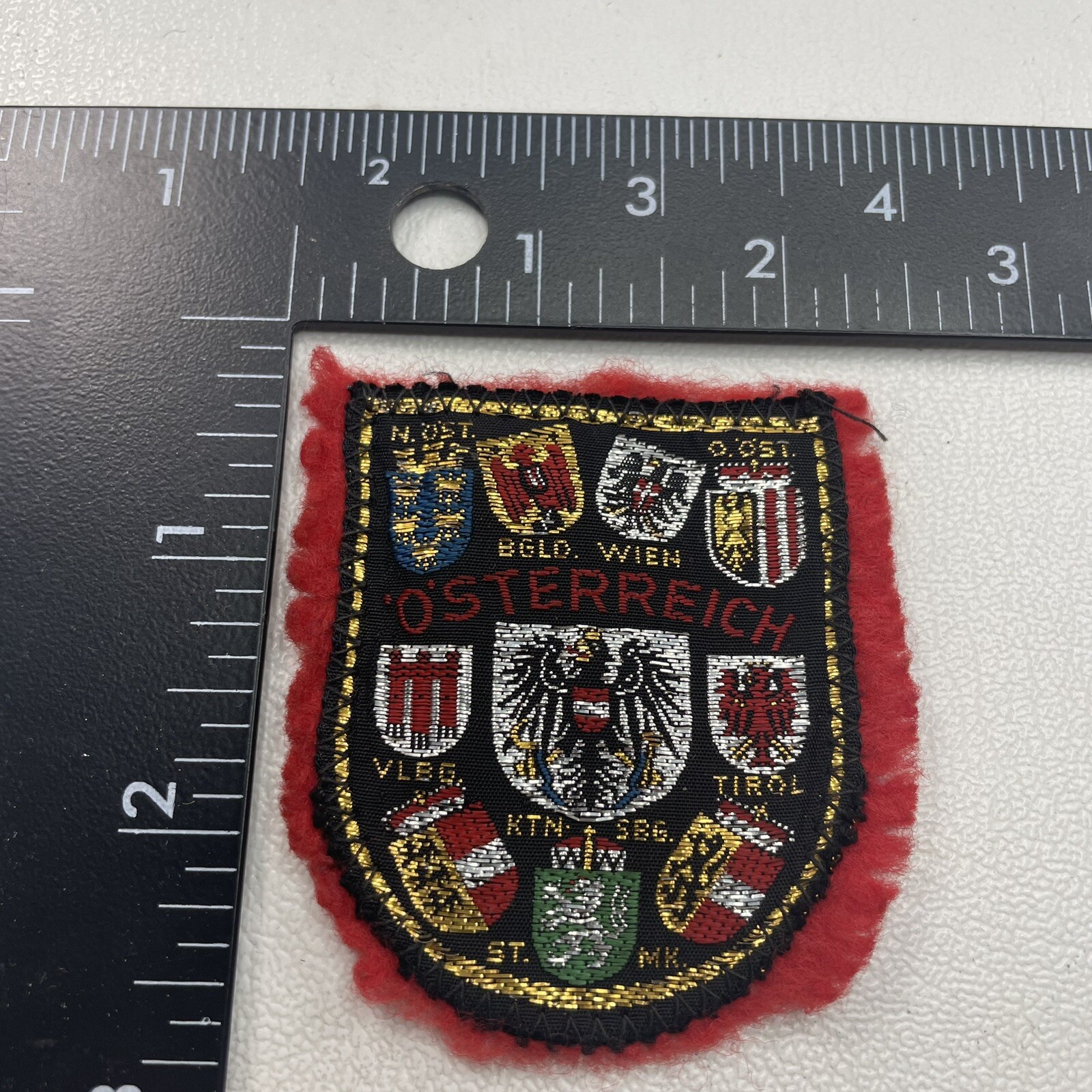 Rough OSTERREICH ÖSTERREICH Austria Patch Version H (Woven Front-Felt ...